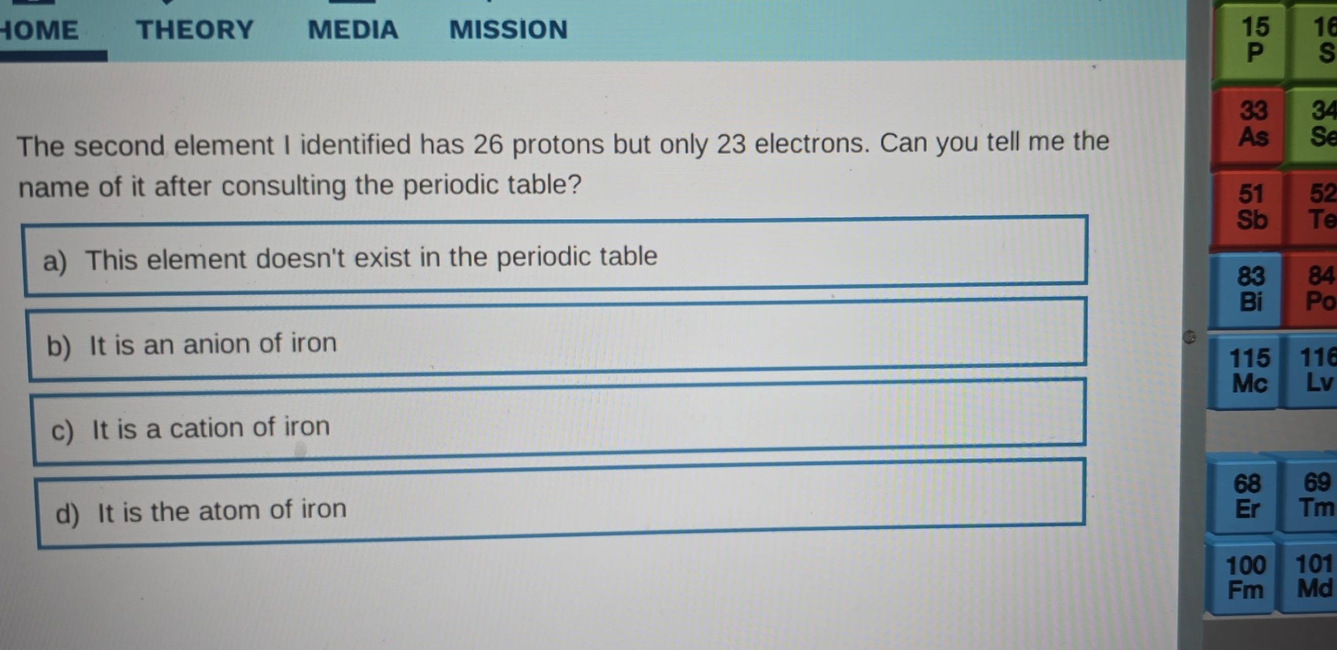 Solved: HOME THEORY MEDIA MISSION 1516 s 34 The second element I ...