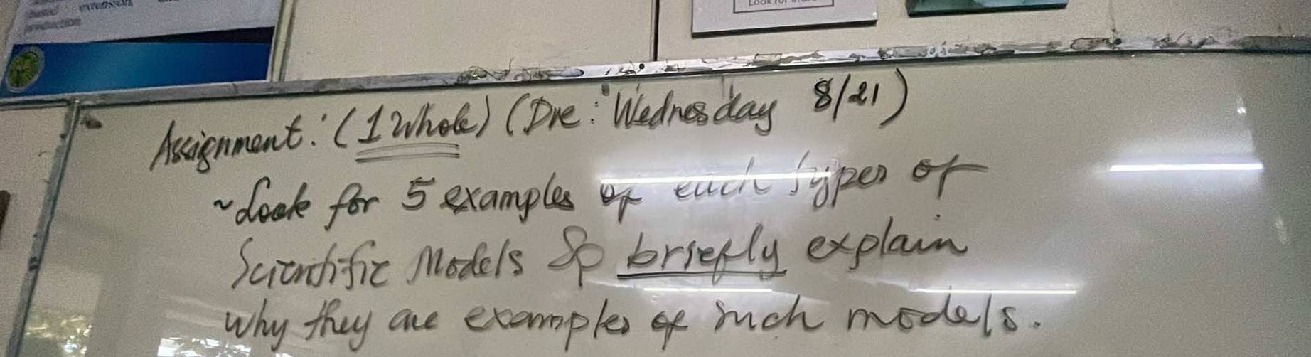 Solved: Ascignment! (I whole) (Dre: Wednes day 80) dook for 5 examples ...