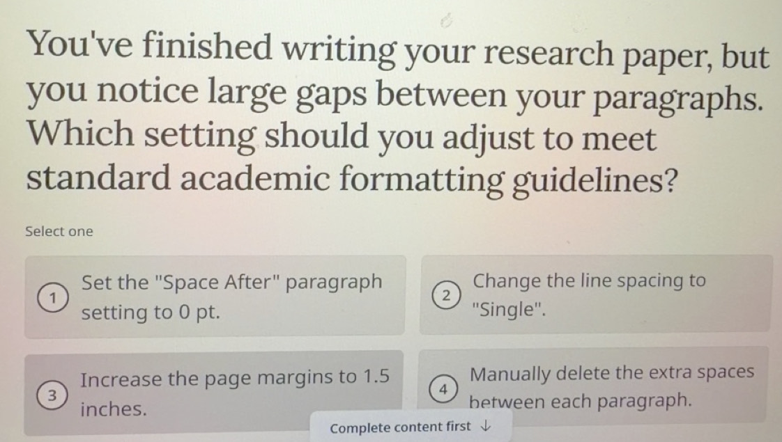 Solved: You've finished writing your research paper, but you notice ...