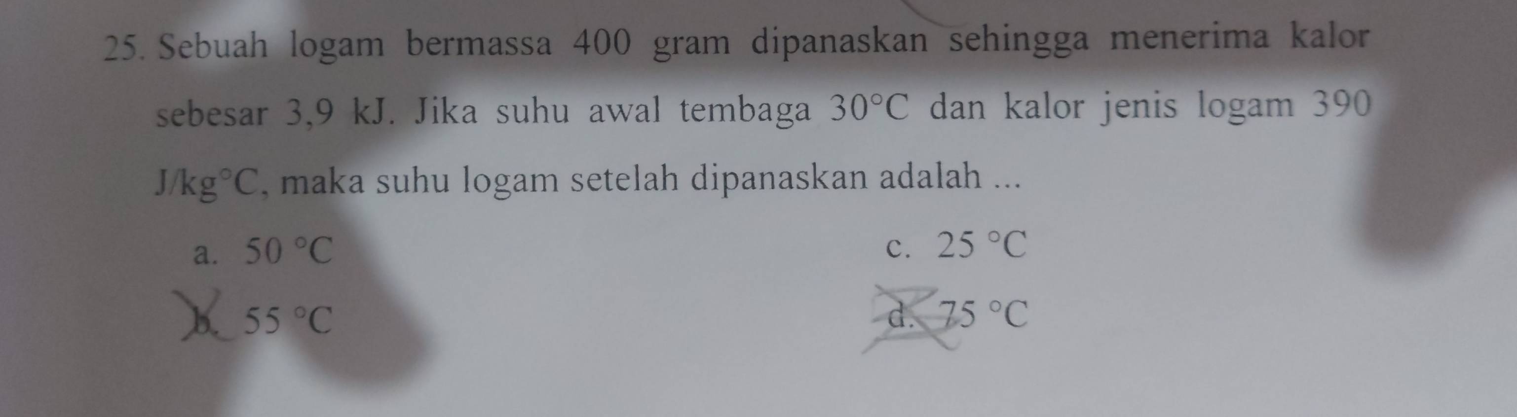 Telah dijawab:Sebuah logam bermassa 400 gram dipanaskan sehingga ...