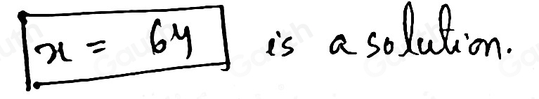 Solved: Determine if the given value of x is a solution to the ...