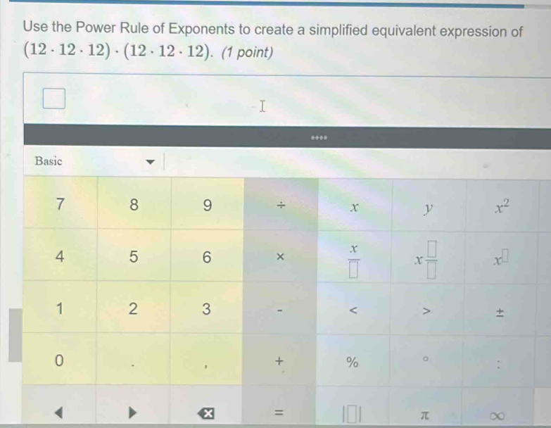 Solved: Use the Power Rule of Exponents to create a simplified ...