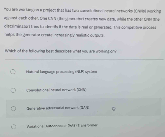 Solved: You are working on a project that has two convolutional neural ...