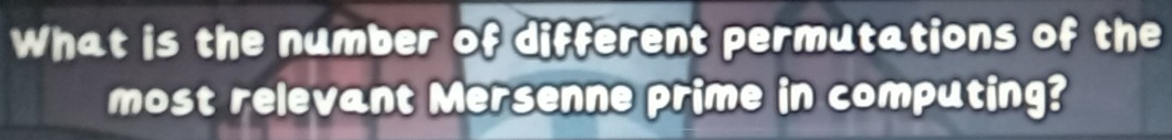 تم الحل:What is the number of different permutations of the most ...