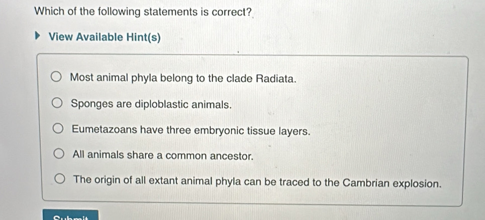 Solved: Which of the following statements is correct? View Available ...