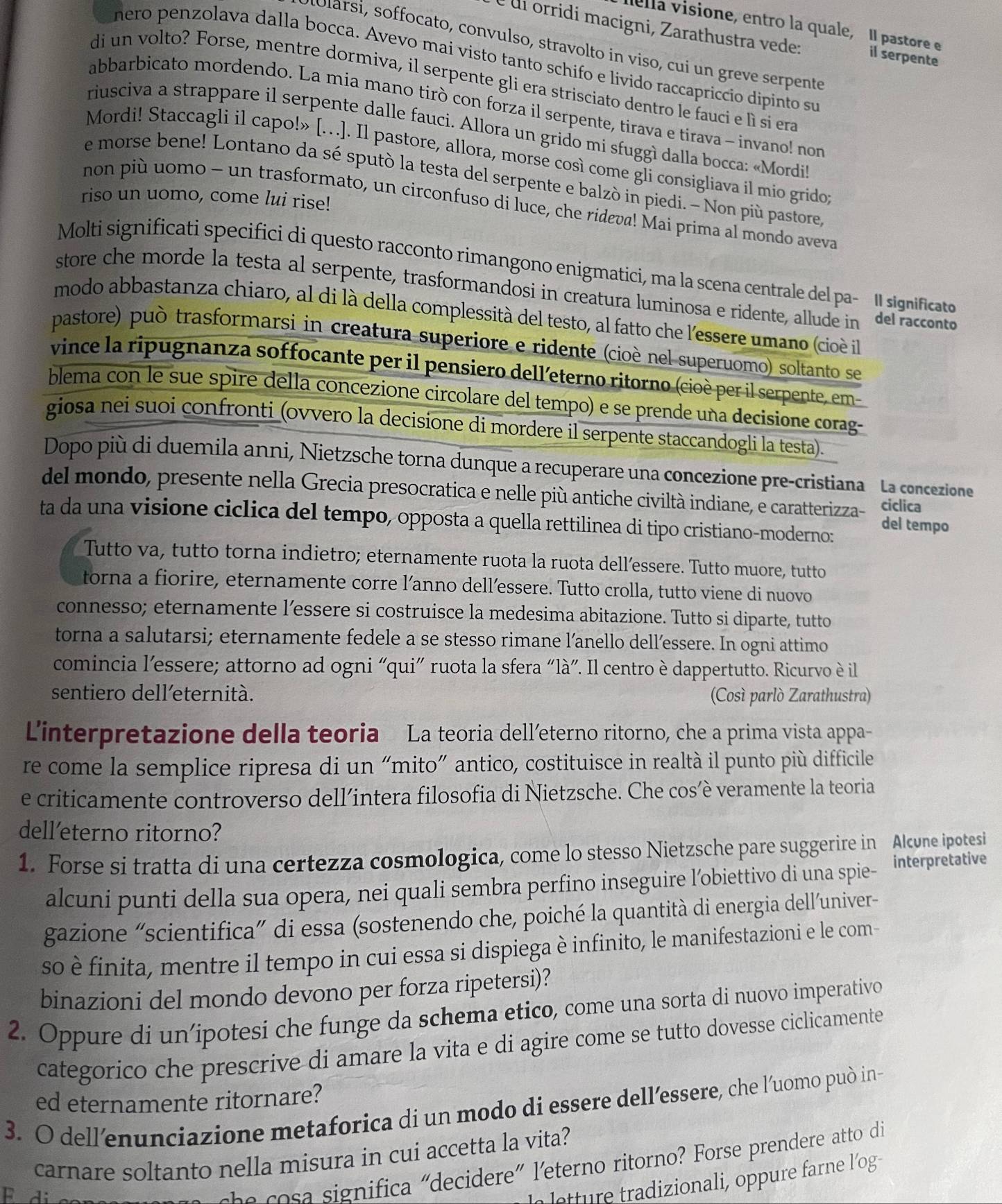 Risolto:Iella visione, entro la quale, Il pastore e é ul orridi macigni ...