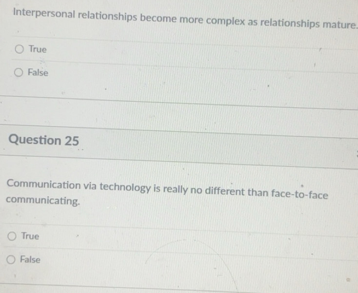Solved: Interpersonal relationships become more complex as ...