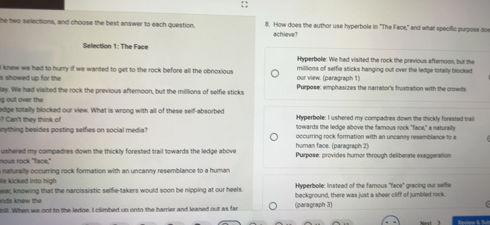 Solved: he two selections, and choose the best answer to each question ...