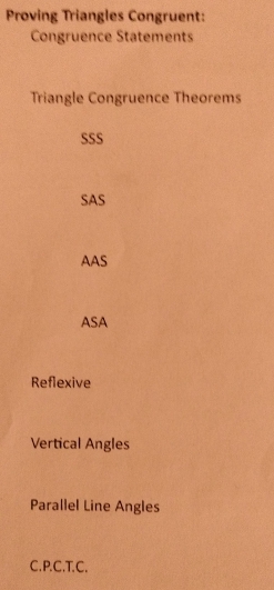 Solved: Proving Triangles Congruent: Congruence Statements Triangle ...