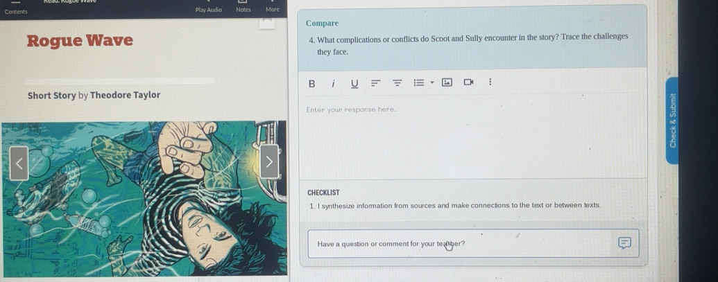 Solved: Content Play Audio Notes More Compare Rogue Wave 4. What ...