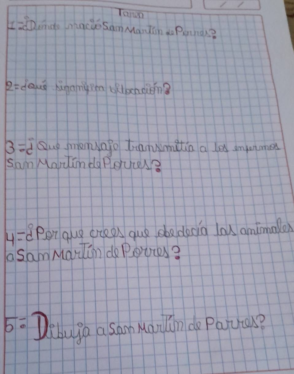 Resuelto:Taiun IidDendo macie Sam Martin do Panar? 2= dong binany iha ...
