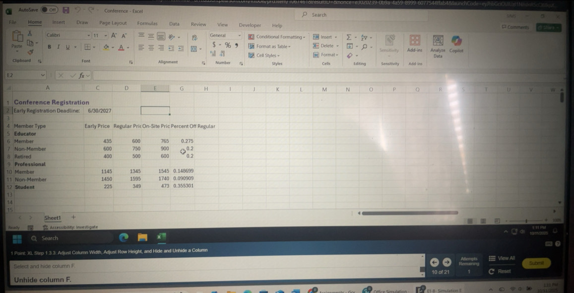 Solved: AutoSave Conference - Excel Search ~ File Home Draw Page Layout ...