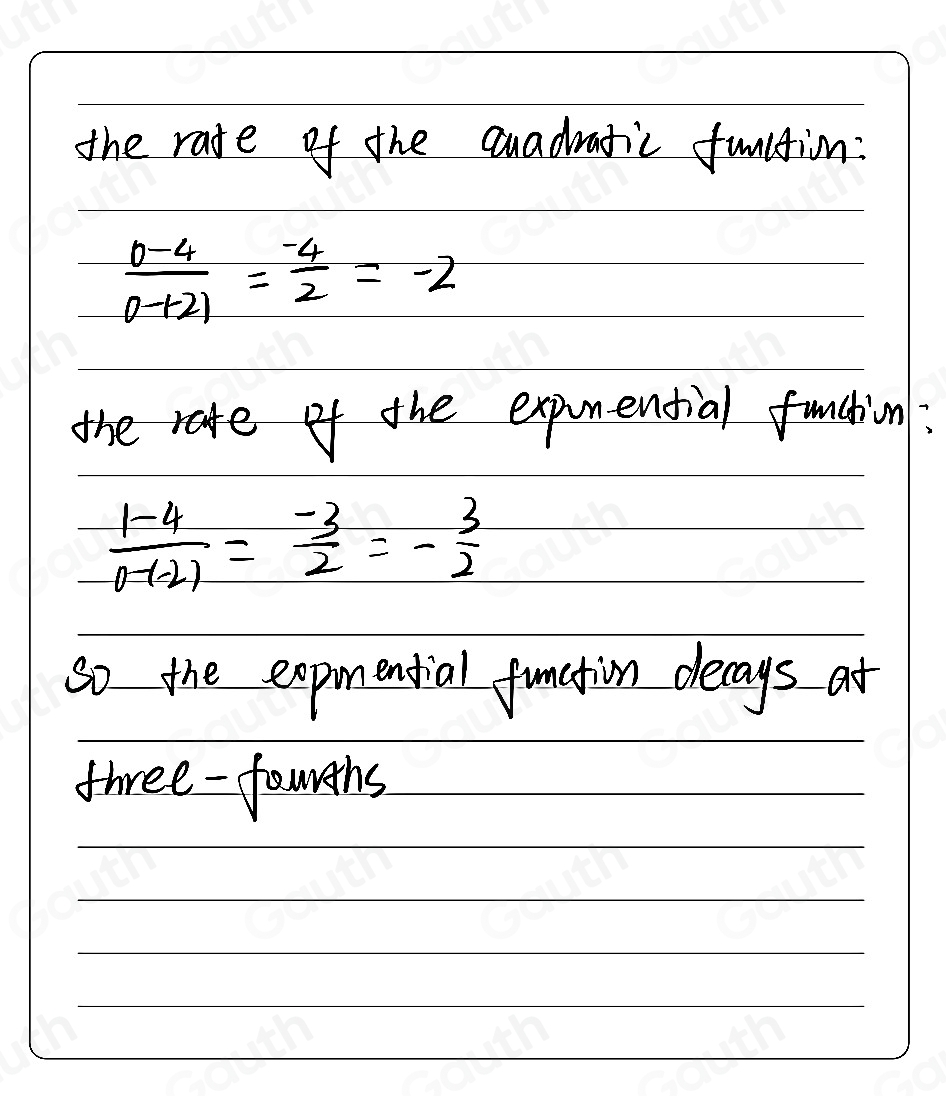 Solved: A quadratic function and an exponential function are graphed ...