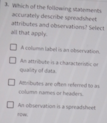 Solved: Which of the following statements accurately describe ...