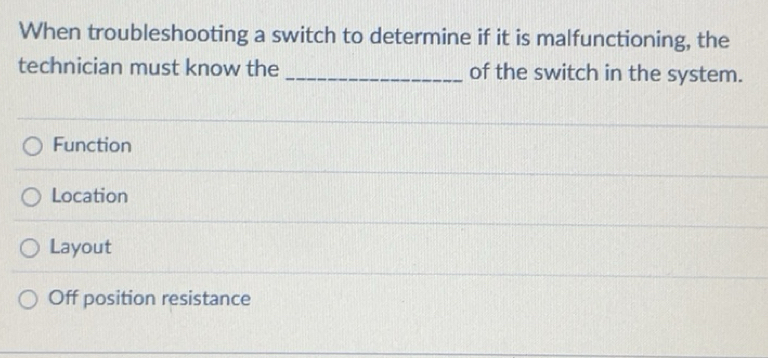 Solved: When troubleshooting a switch to determine if it is ...