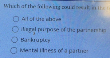 Solved: Which of the following could result in the t All of the above ...