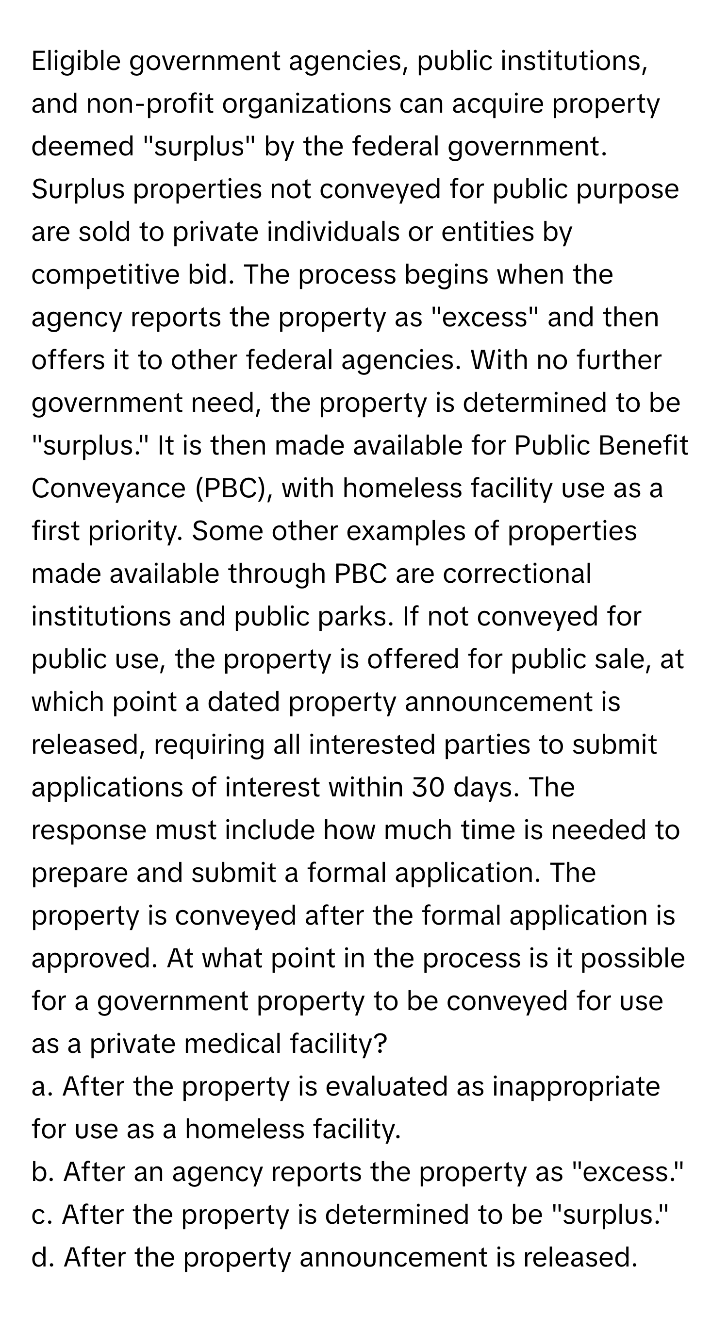 Solved: Eligible government agencies, public institutions, and non ...