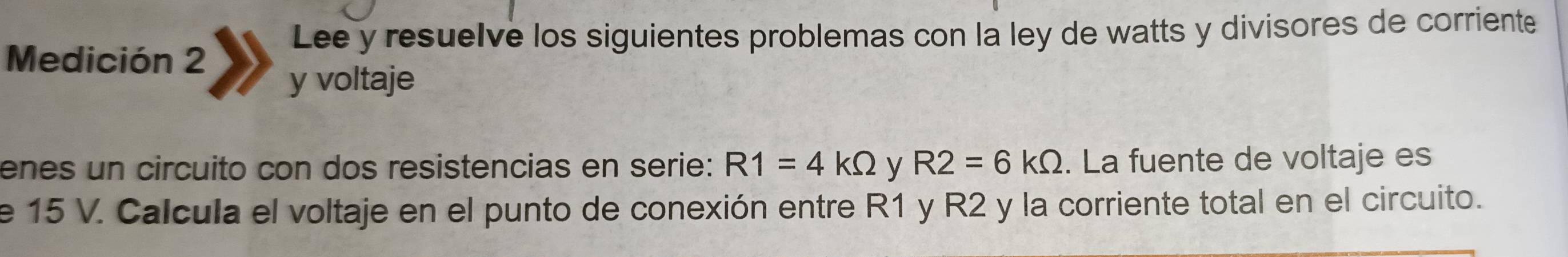 Resuelto:Lee y resuelve los siguientes problemas con la ley de watts y ...