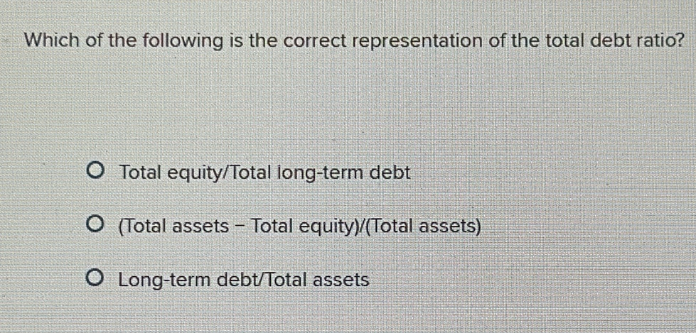 Solved: Which of the following is the correct representation of the ...