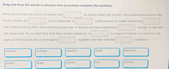 Solved: Drag and drop the words or phrases that accurately complete the ...