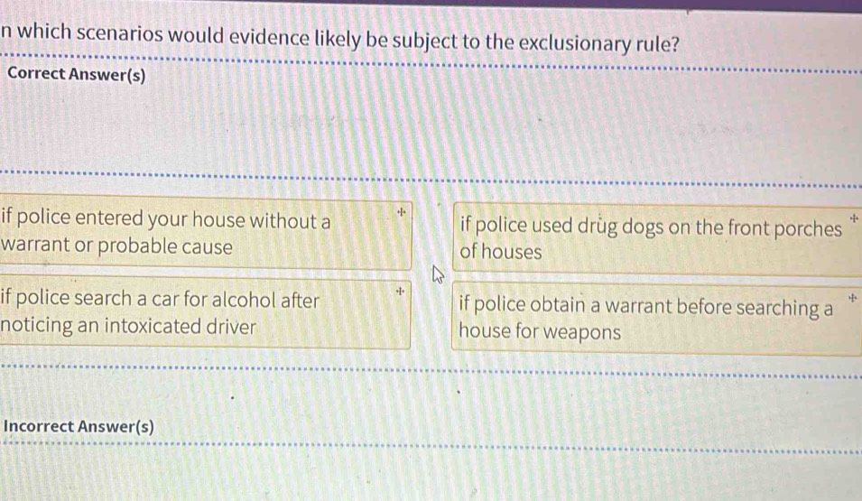 Solved: which scenarios would evidence likely be subject to the ...