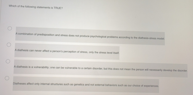 Solved: Which of the following statements is TRUE? A combination of ...