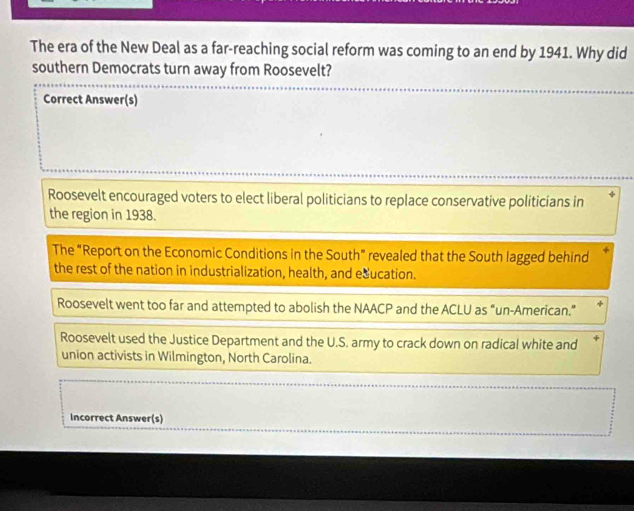 Solved: The era of the New Deal as a far-reaching social reform was ...