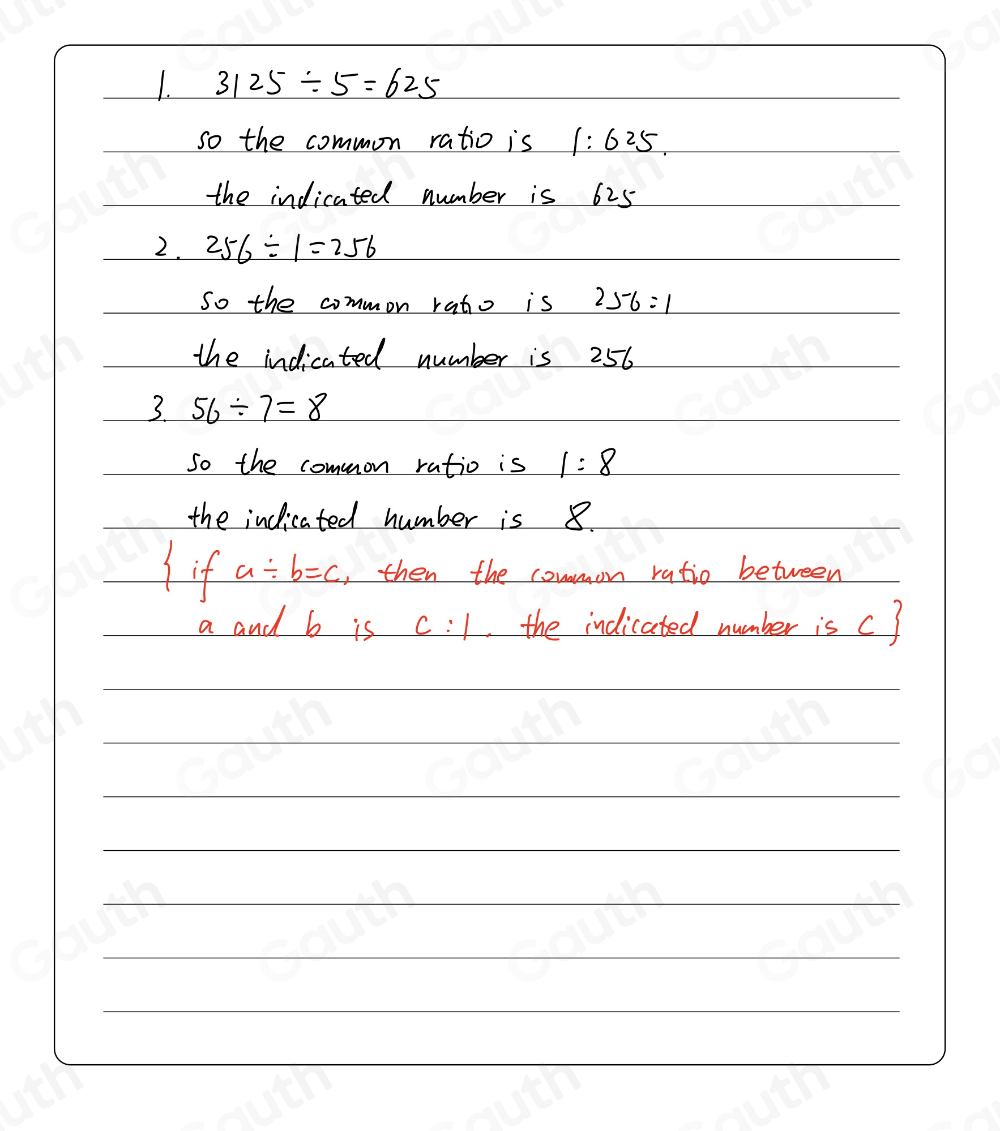 Solved: Find the common ratio and the indicated number of geometric ...