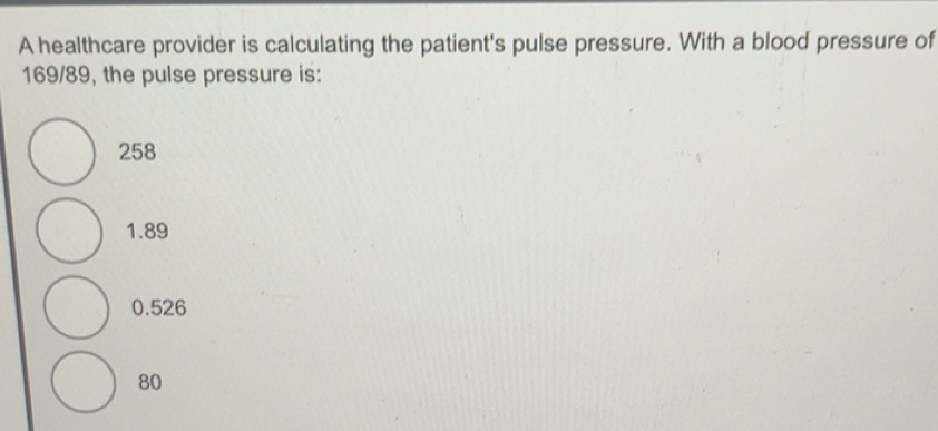 Solved: A healthcare provider is calculating the patient's pulse ...
