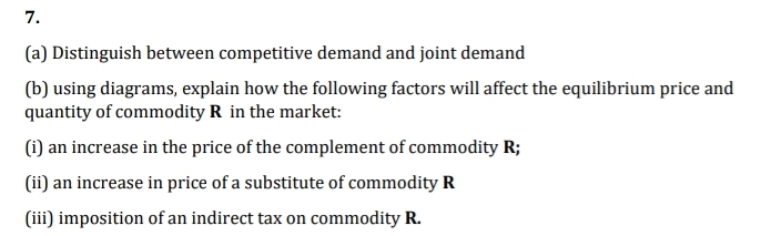 Solved: Distinguish between competitive demand and joint demand (b ...