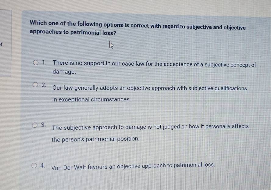 Solved: Which one of the following options is correct with regard to ...