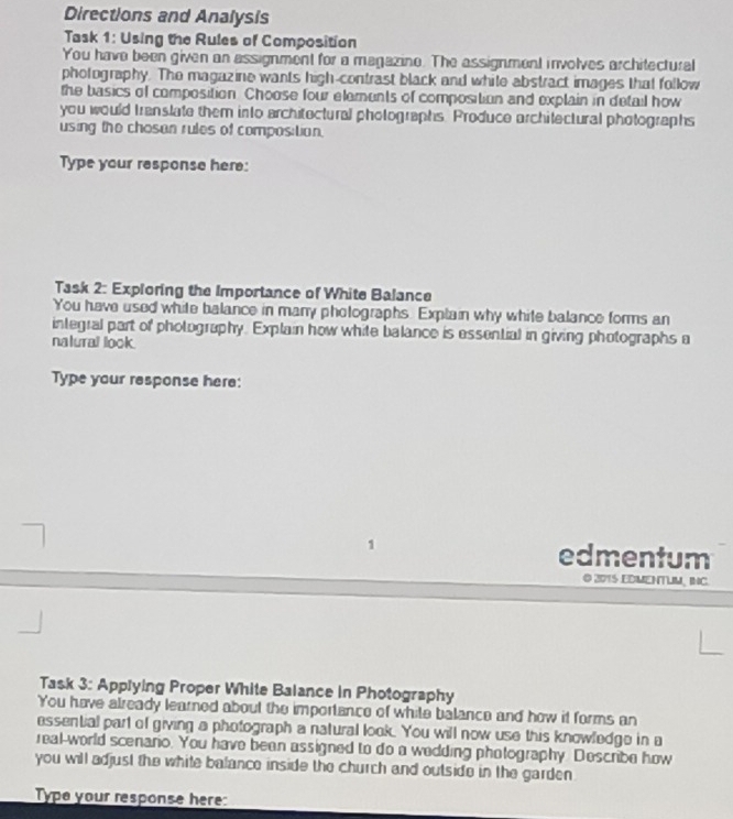 Solved: Directions and Analysis Task 1: Using the Rules of Composition ...