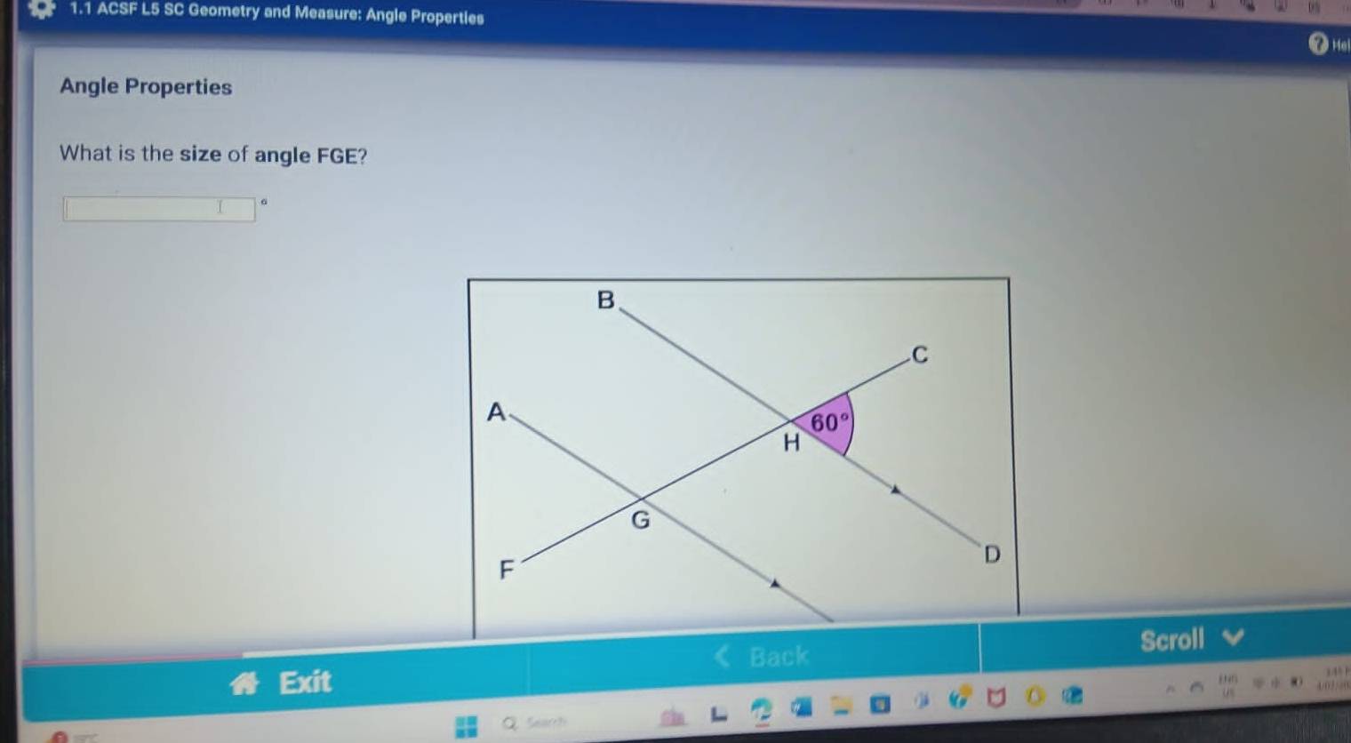 Solved: 1.1 ACSF L5 SC Geometry and Measure: Angle Properties Angle ...
