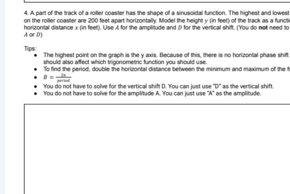 Solved: A part of the track of a roller coaster has the shape of a ...