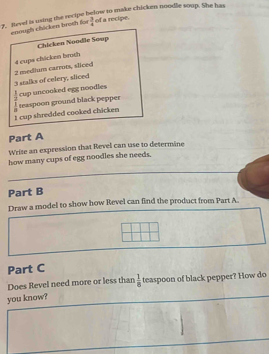 Solved: Revel is using the recipe below to make chicken noodle soup ...