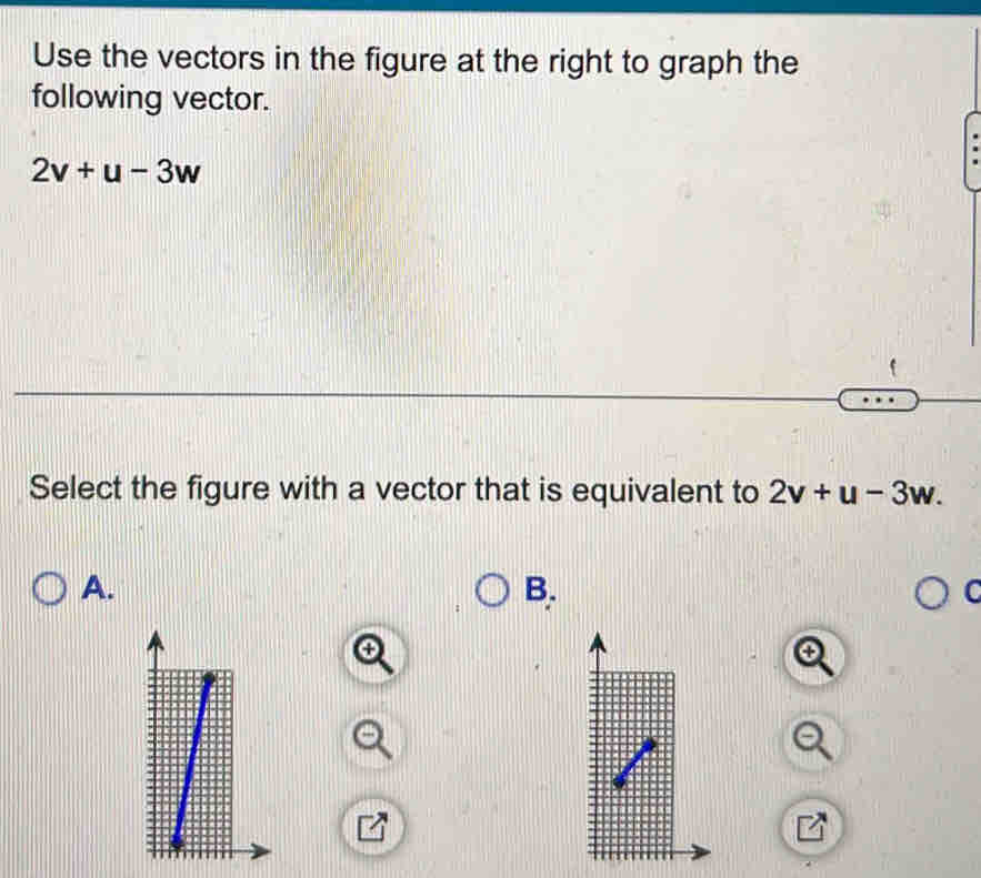 Use the vectors in the figure at the right to graph the following ...