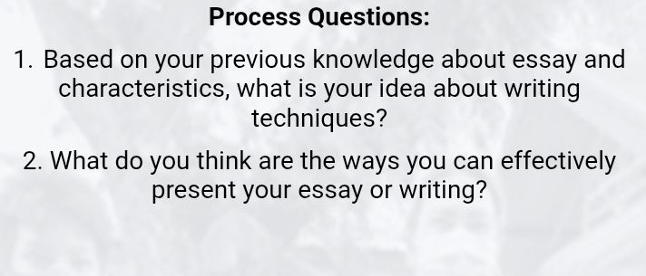 Solved: Process Questions: 1. Based on your previous knowledge about ...
