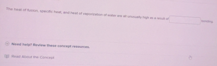 Solved: The heat of fusion, specific heat, and heat of vaporization of ...