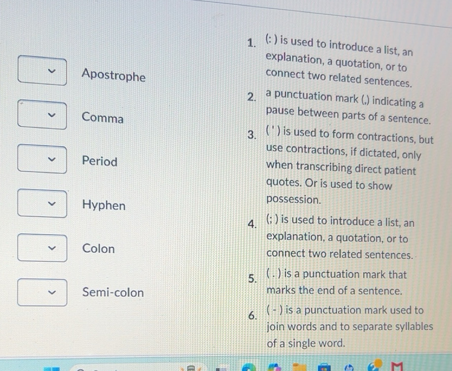 Solved: (: ) is used to introduce a list, an explanation, a quotation ...