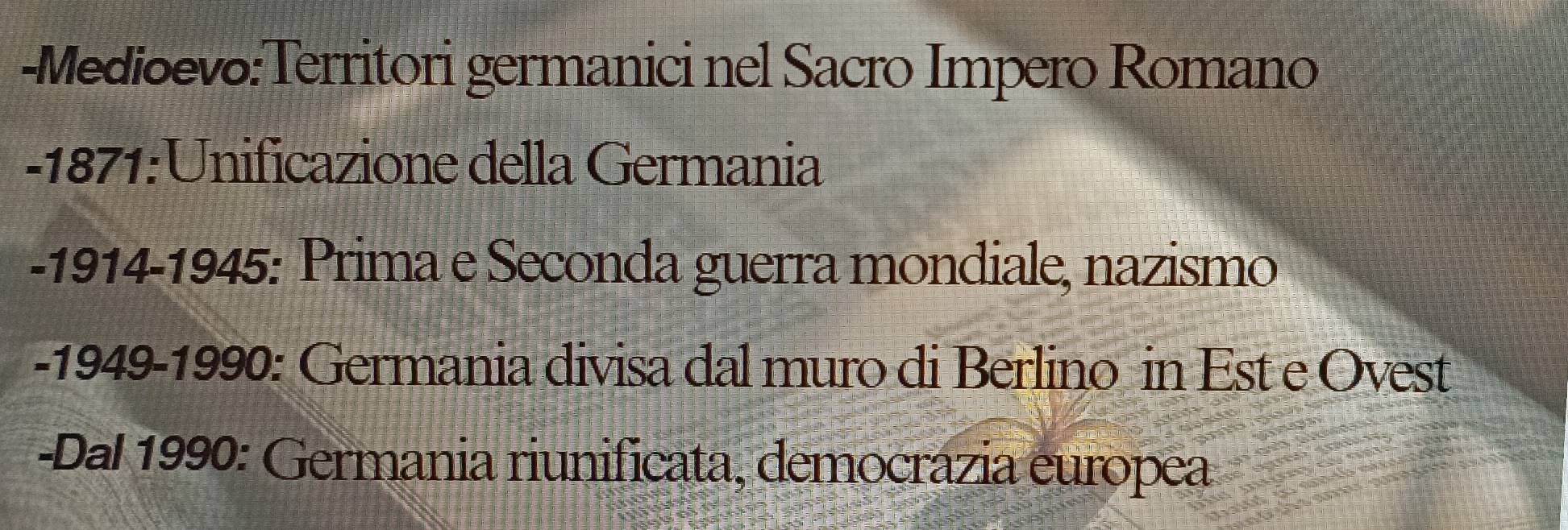 Risolto:germanici nel Sacro Impero Romano -1871: Unificazione della ...