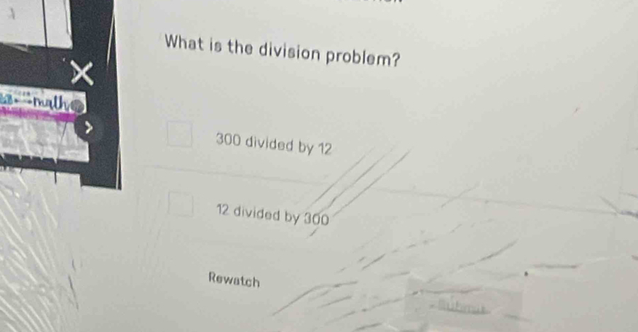 Solved What Is The Division Problem 300 Divided By 12 12 Divided By