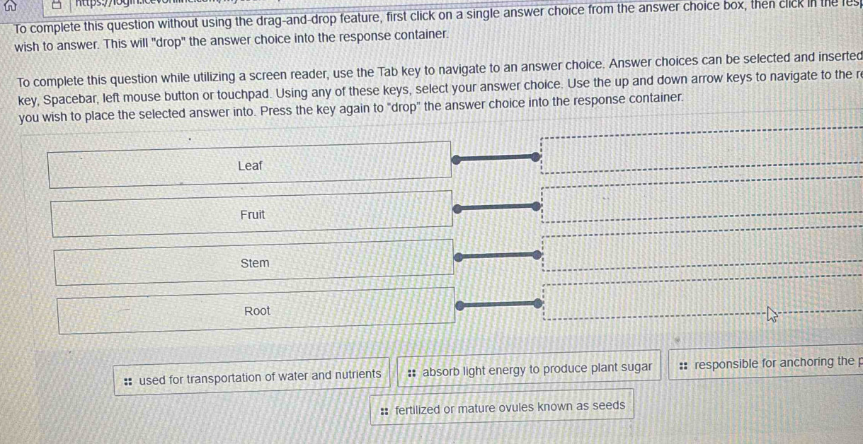 Solved: To complete this question without using the drag-and-drop ...