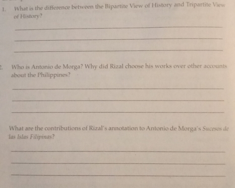 Solved: What is the difference between the Bipartite View of History ...