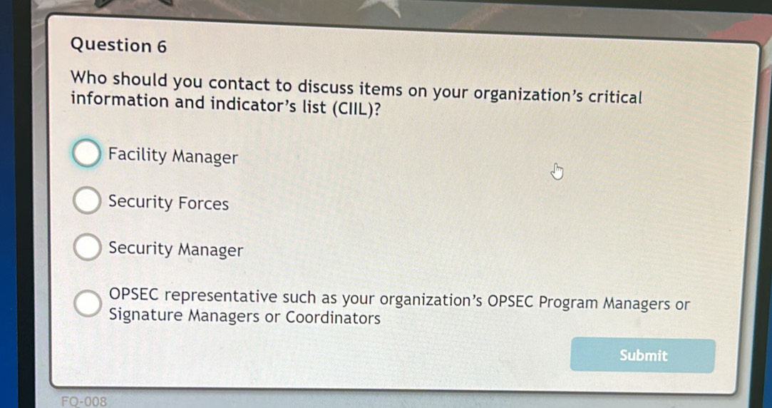 Solved: Who should you contact to discuss items on your organization’s ...