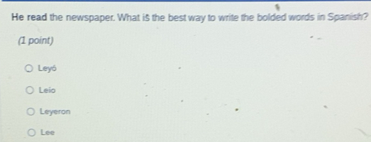 Solved: He read the newspaper. What iš the best way to write the bolded ...