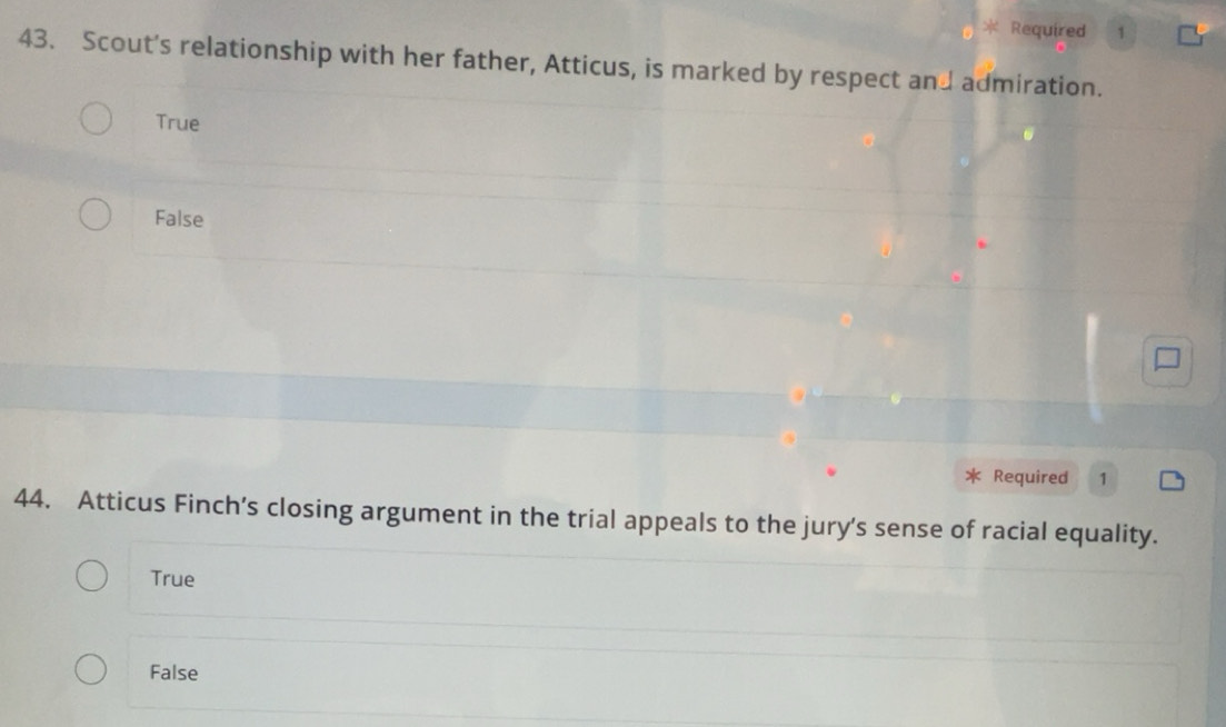 Solved: Required 1 43. Scout's relationship with her father, Atticus ...