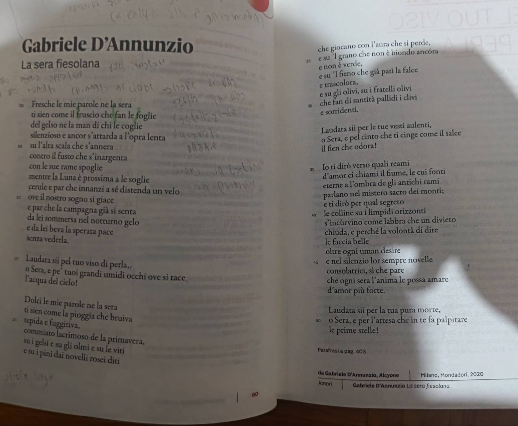 Risolto:Gabriele D’Annunzio che giocano con l’aura che si perde, 2 e su ...