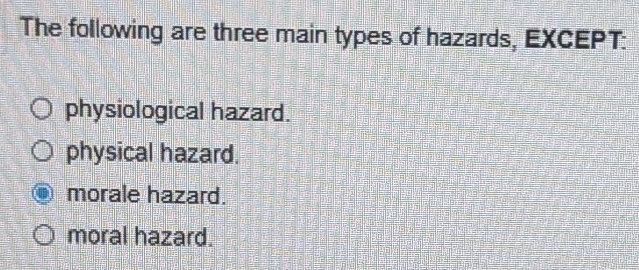 Selesai:The following are three main types of hazards, EXCEPT ...