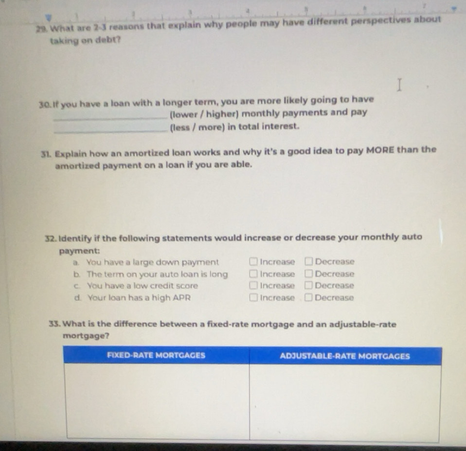 Solved: What are 2-3 reasons that explain why people may have different ...
