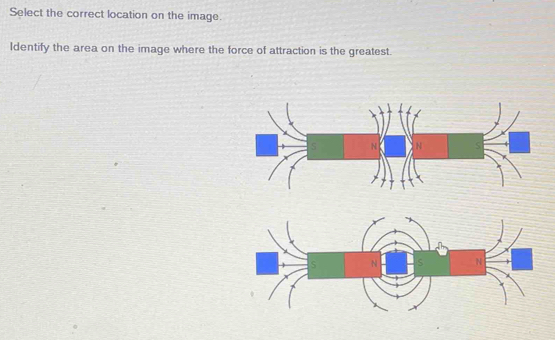 Solved: Select the correct location on the image. Identify the area on the image where the force ...